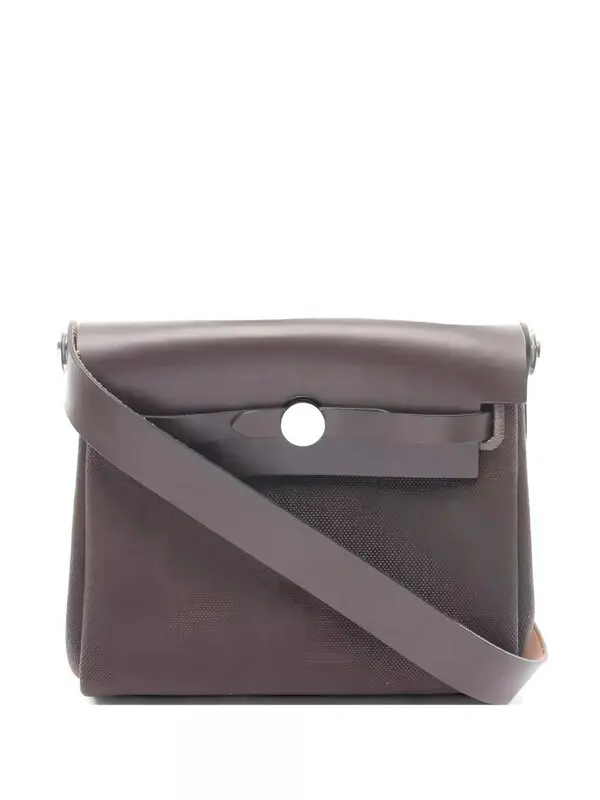 Hermès 2024 Mini Herbag Zip Shoulder Bag - Brown