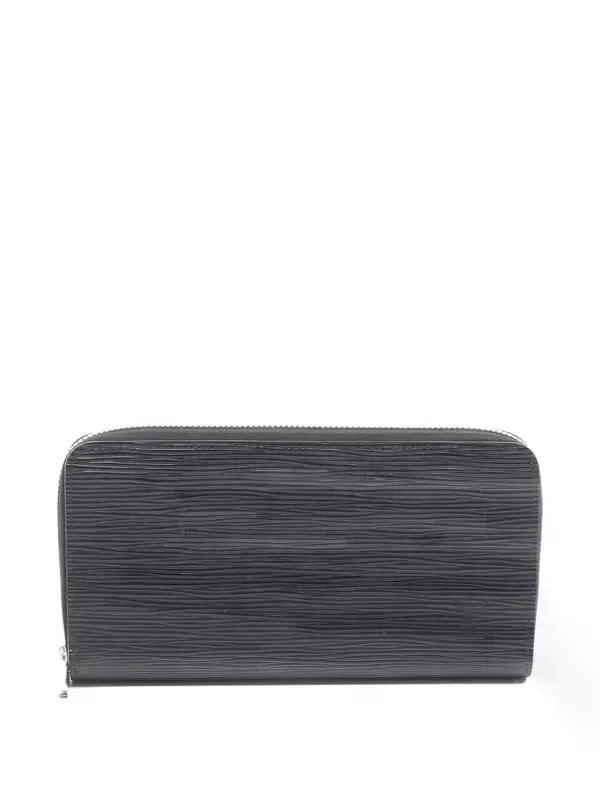 LOUIS VUITTON 2021 Zippy Epi Noir Wallet - Black