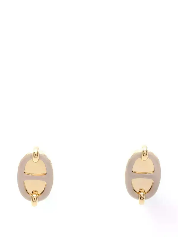 Hermès 2010s Mini Mailon Earrings - Gold