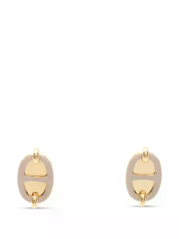 Hermès 2010s Mini Mailon Earrings - Gold