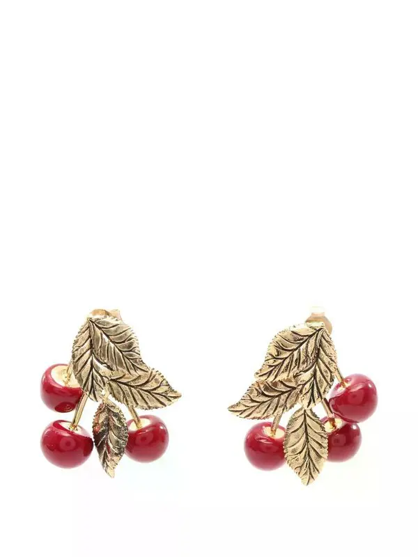 Saint Laurent 2010s Cherry-shape Earrings - Gold