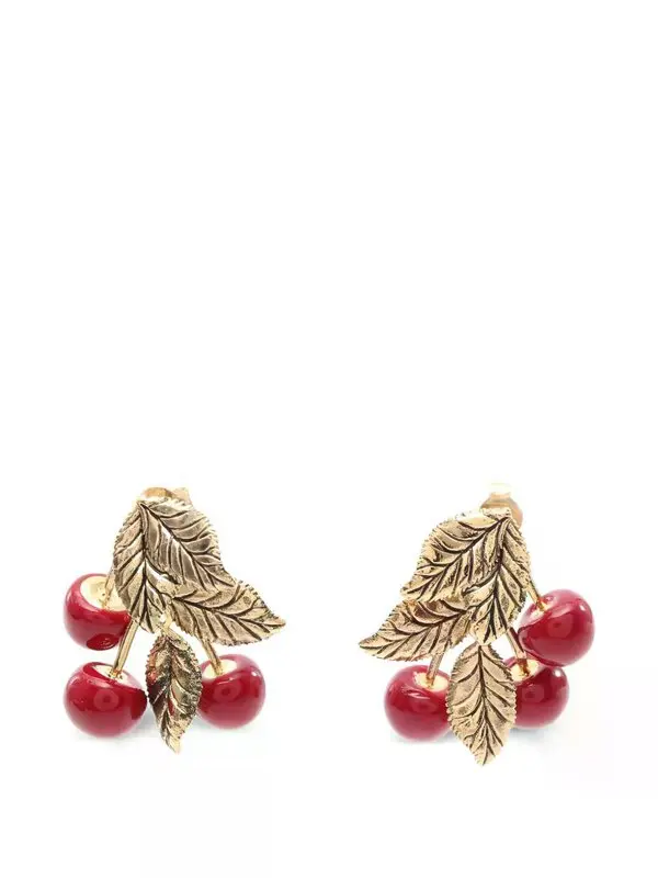 Saint Laurent 2010s Cherry-shape Earrings - Gold