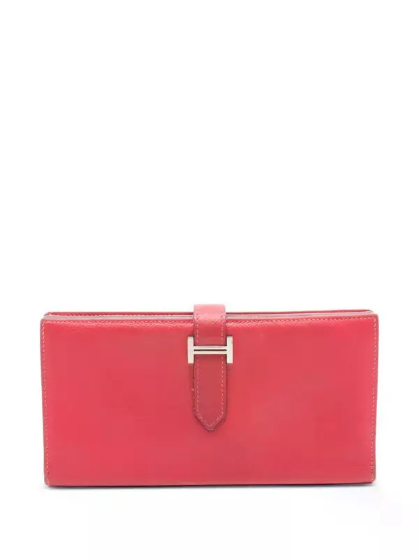 Hermès 2012 Bearn Wallet - Red