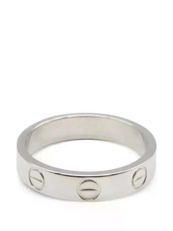 Cartier 2010s 18k White Gold Love Ring - Silver