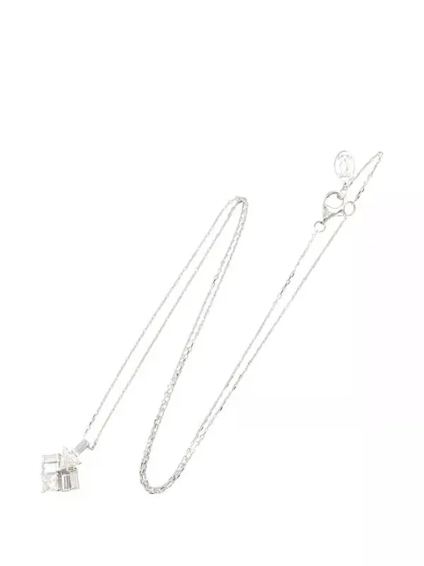 Cartier 2010s Reflection Diamond Necklace - Silver