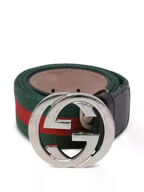 Gucci Interlocking G Buckle Belt - Green