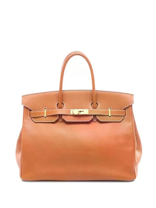 Hermès 2008 Togo Birkin Retourne 35 Handbag - Brown