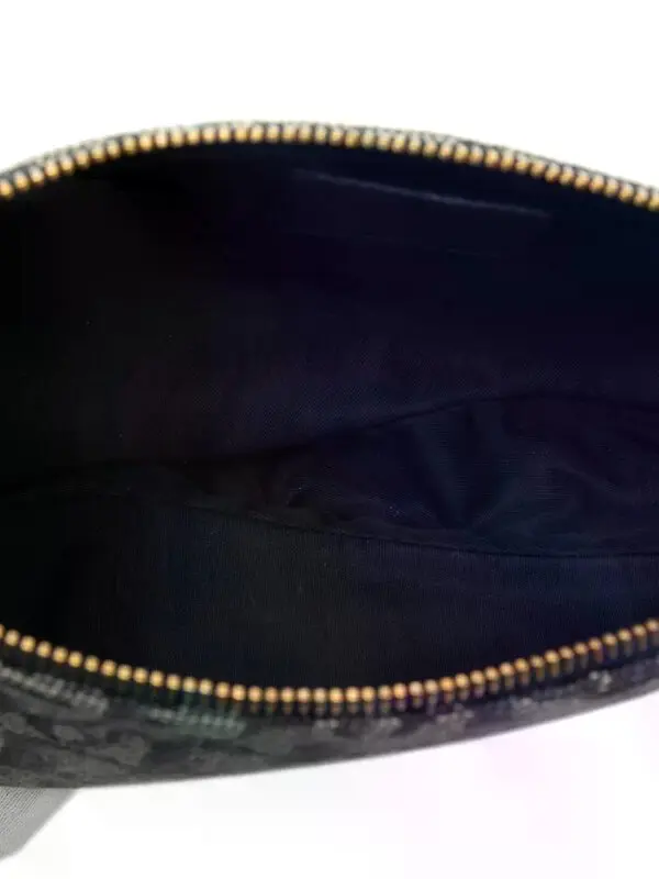 Dior 2006 Mini Diorissimo Canvas Saddle Pochette - Blue