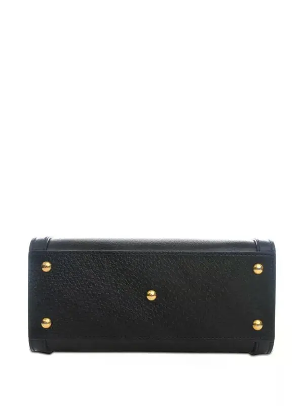 Gucci Small Calfskin Bamboo Diana Satchel - Black