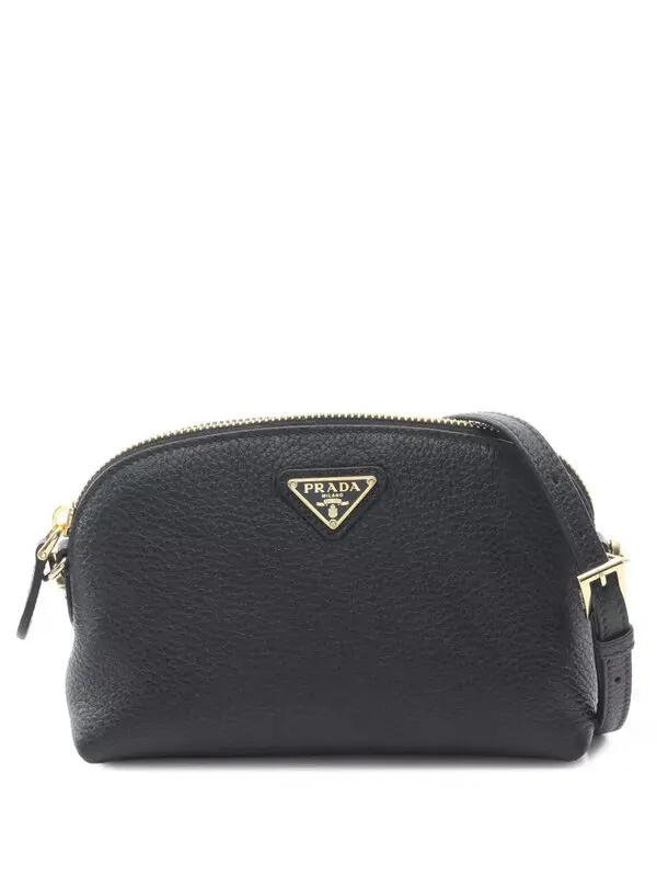 Prada 2010-2026 Vitello Daino Soft Crossbody Bag - Black