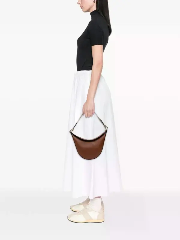 Loewe Small Leather Luna Hobo Bag - Brown
