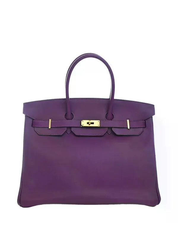 Hermès 2019 Birkin Retourne 35 Handbag - Purple