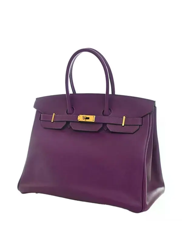 Hermès 2019 Birkin Retourne 35 Handbag - Purple