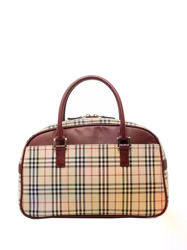 Burberry House Check Canvas Handbag - Neutrals