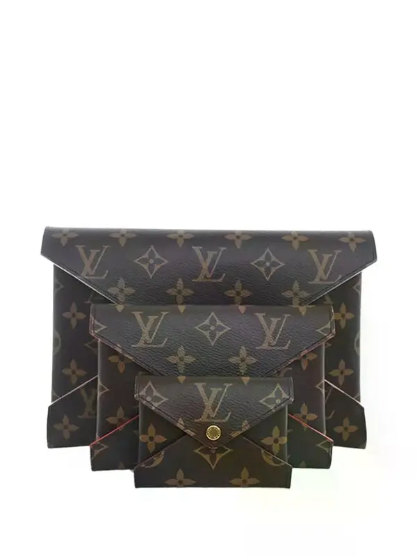LOUIS VUITTON 2021-2026 Monogram Pochette Kirigami Set Clutch Bag - Brown