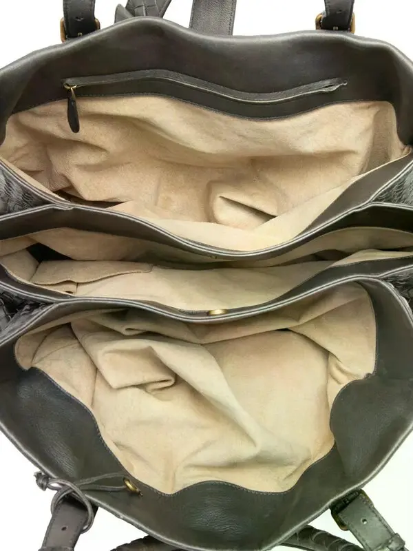 Bottega Veneta 2007 Medium Nappa Intrecciato Roma Tote Bag - Grey
