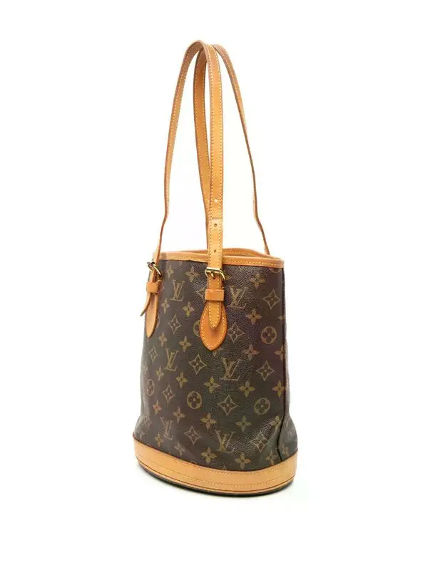 LOUIS VUITTON 2001 Monogram Petit Bucket Bag