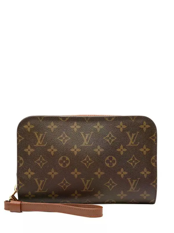 LOUIS VUITTON 2004 Monogram Orsay Clutch - Brown