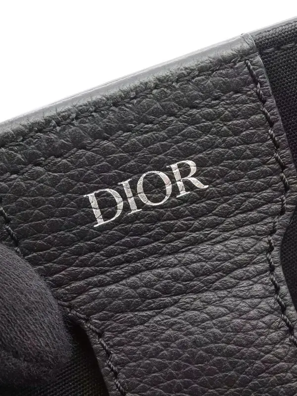 Dior 2010-2026 Leather Saddle Tote Bag - Black