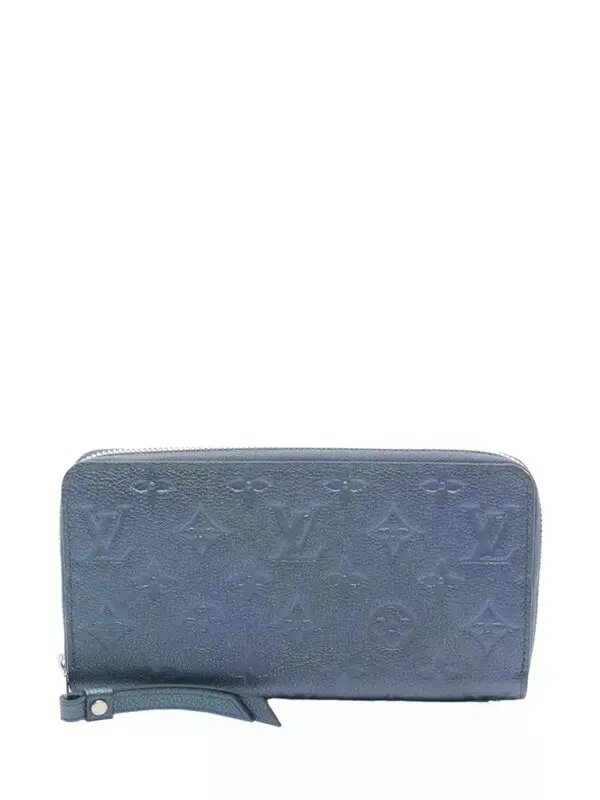 LOUIS VUITTON 2021-2026 Monogram Empreinte Zippy Wallet Long Wallets - Blue