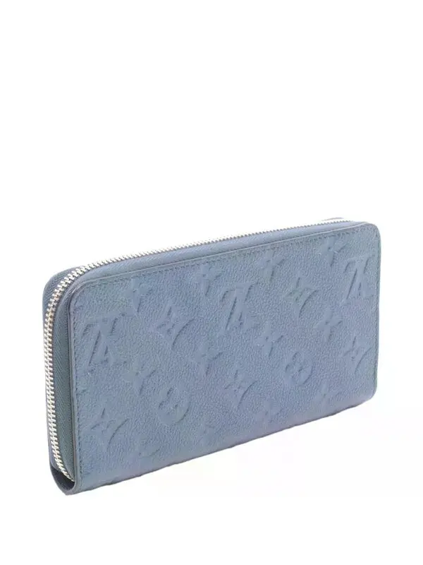 LOUIS VUITTON 2021-2026 Monogram Empreinte Zippy Wallet Long Wallets - Blue
