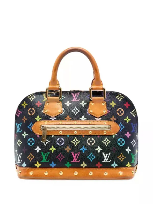 LOUIS VUITTON 2004 Monogram Multicolore Alma Pm Handbag - Black