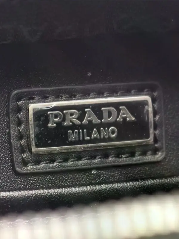 Prada Re-nylon And Saffiano Brique Crossbody Bag - Black