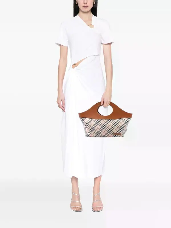 Burberry Nova Check Canvas Handbag