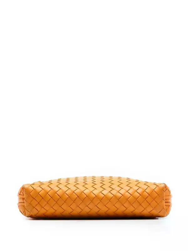 Bottega Veneta 2012-2026 Nappa Intrecciato Nodini Crossbody Bag - Orange