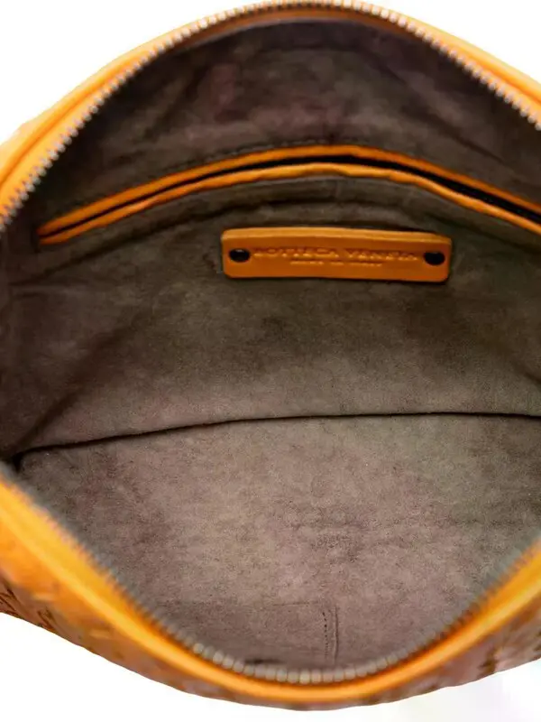 Bottega Veneta 2012-2026 Nappa Intrecciato Nodini Crossbody Bag - Orange
