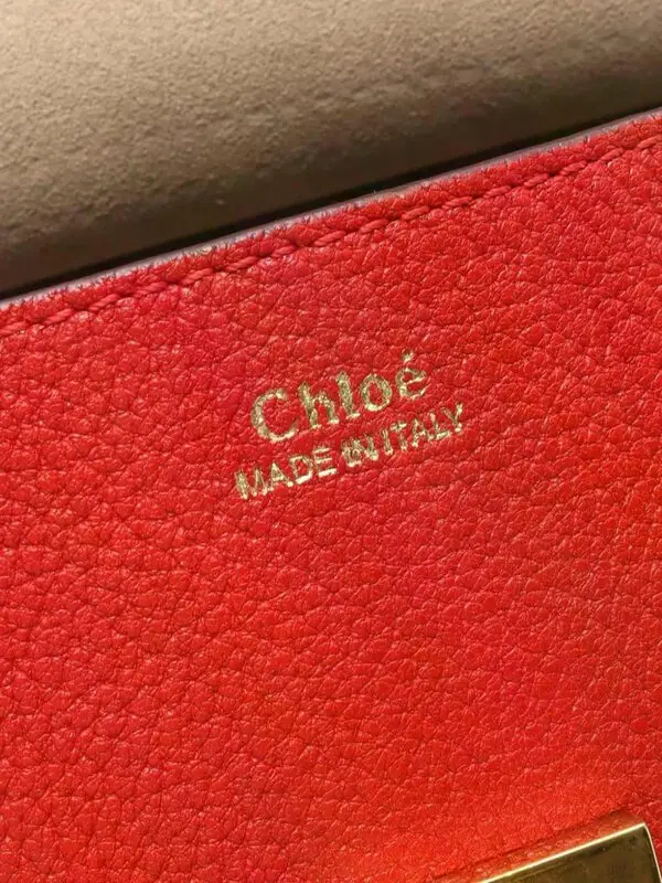 Chloé 2010-2026 Mini Leather Drew Crossbody Bag - Red