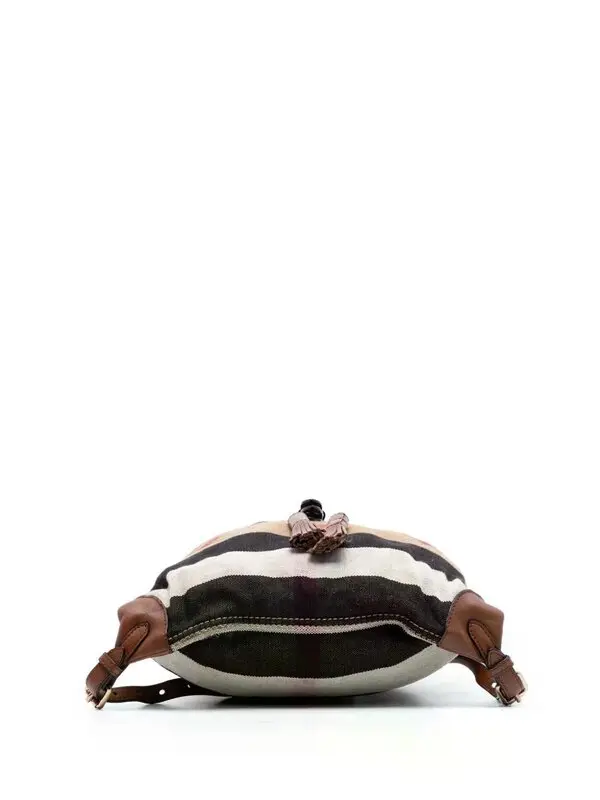 Burberry Mega Check Canvas Chiltern Hearts Backpack