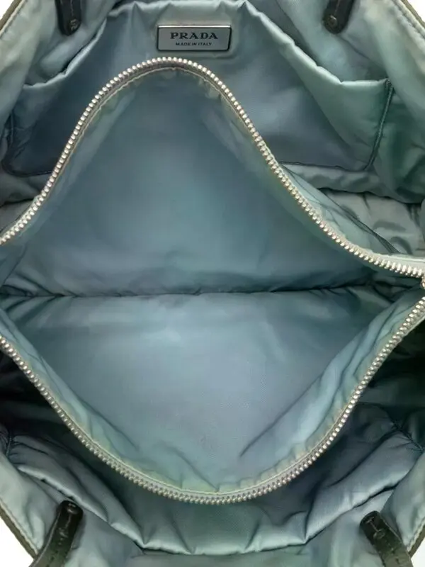 Prada 2000-2013 Tessuto Studded Etiquette Tote Bag