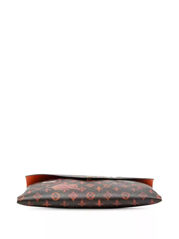 LOUIS VUITTON Grace Coddington Catogram Kirigami Pochette Set - Brown