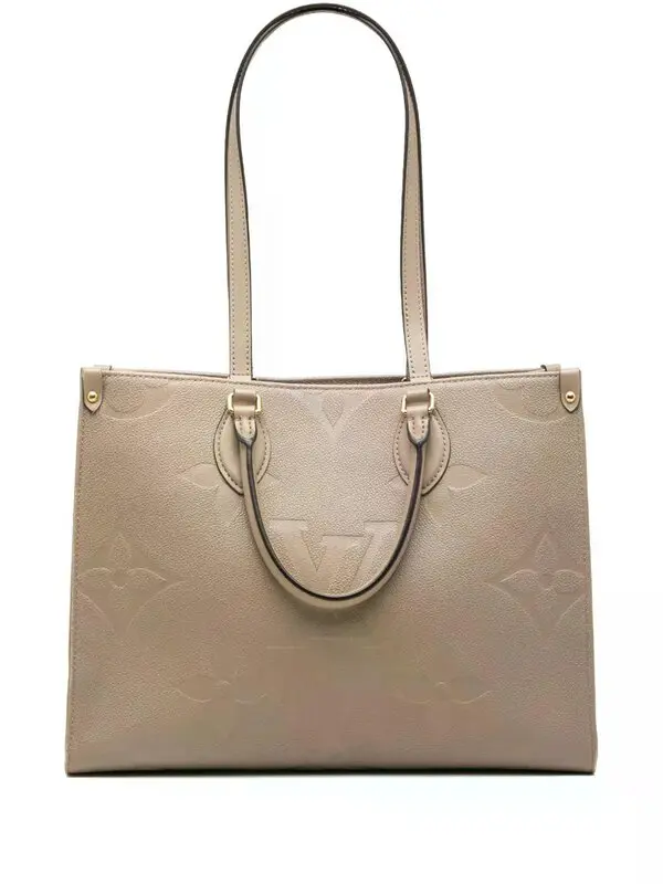 LOUIS VUITTON Monogram Empreinte Onthego Mm Satchel 2021-2026 - Neutrals