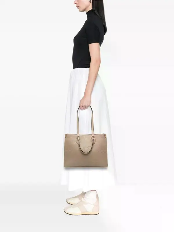 LOUIS VUITTON Monogram Empreinte Onthego Mm Satchel 2021-2026 - Neutrals