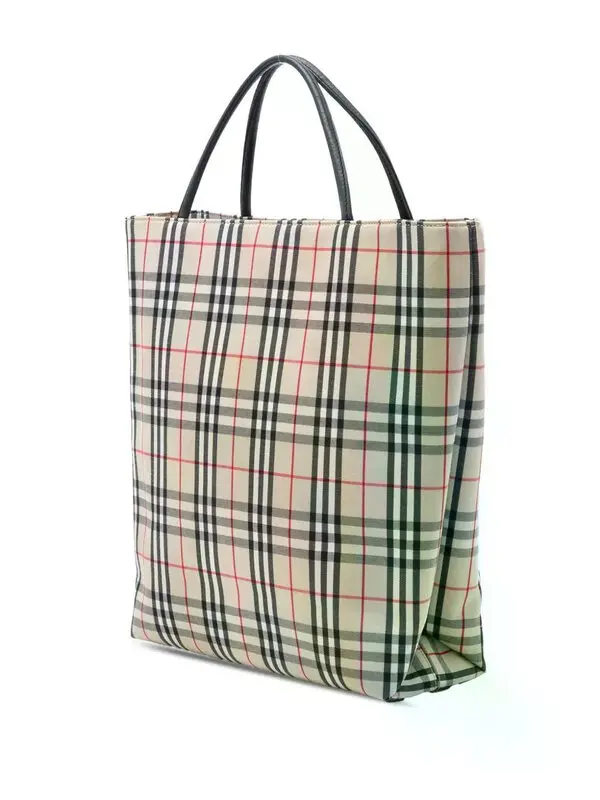 Burberry House Check Canvas Tote Bag - Neutrals