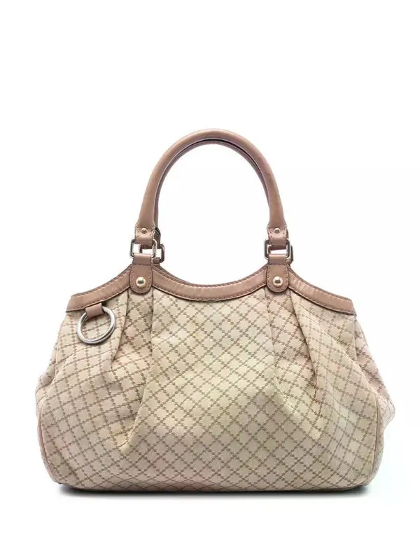 Gucci Diamante Canvas Sukey Tote Bag - Neutrals