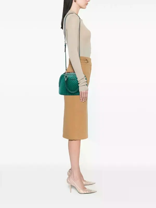 Gucci 2016-2026 Mini Microissima Dome Satchel - Green
