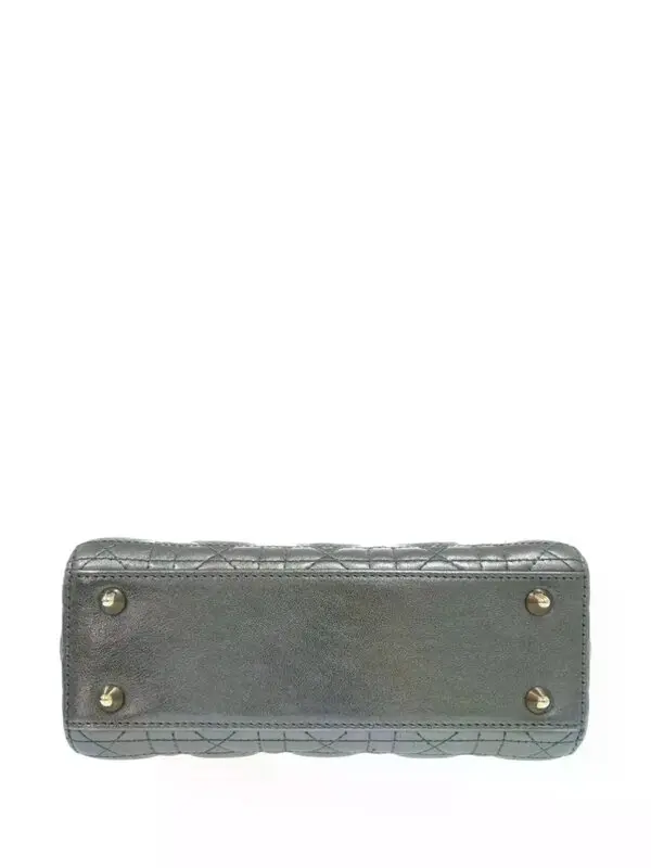 Dior Metallic Lambskin Cannage My Abcdior Lady Satchel
