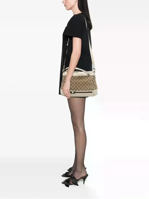 Gucci Gg Canvas Web Mayfair Satchel - Neutrals