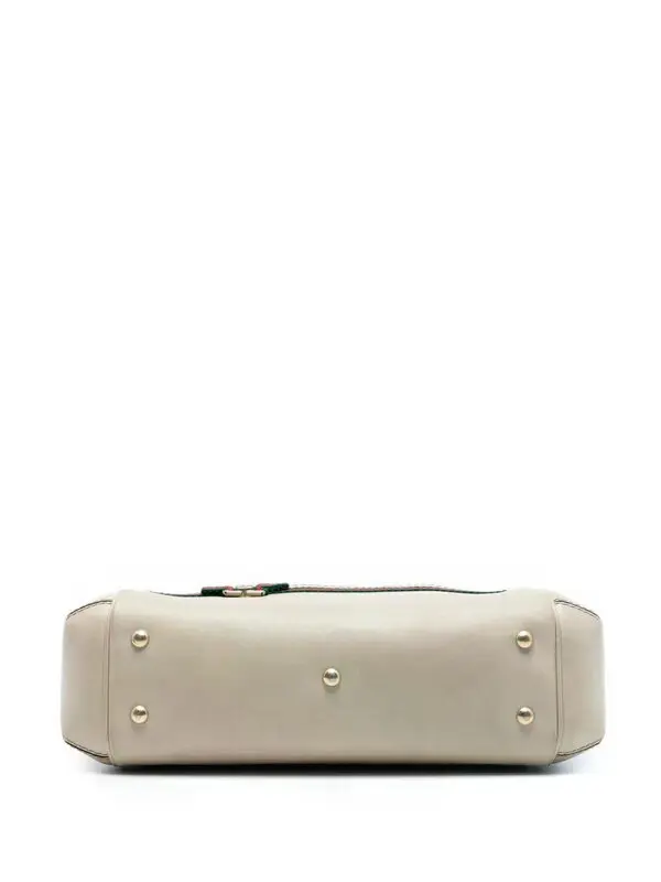 Gucci Gg Canvas Web Mayfair Satchel - Neutrals