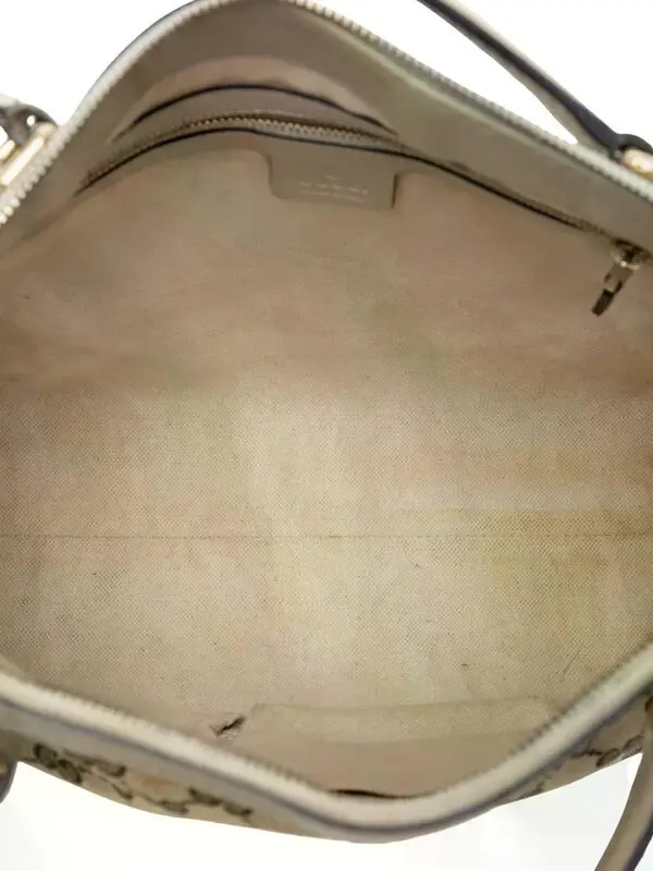 Gucci Gg Canvas Web Mayfair Satchel - Neutrals