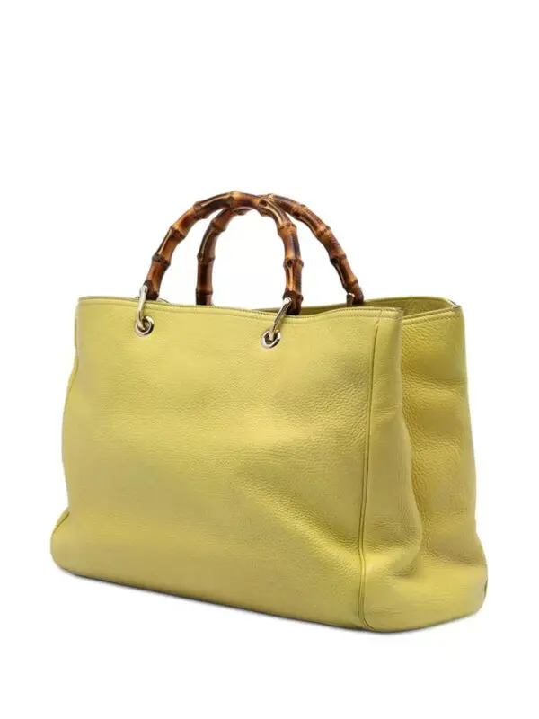Gucci Calfskin Bamboo Shopper Satchel