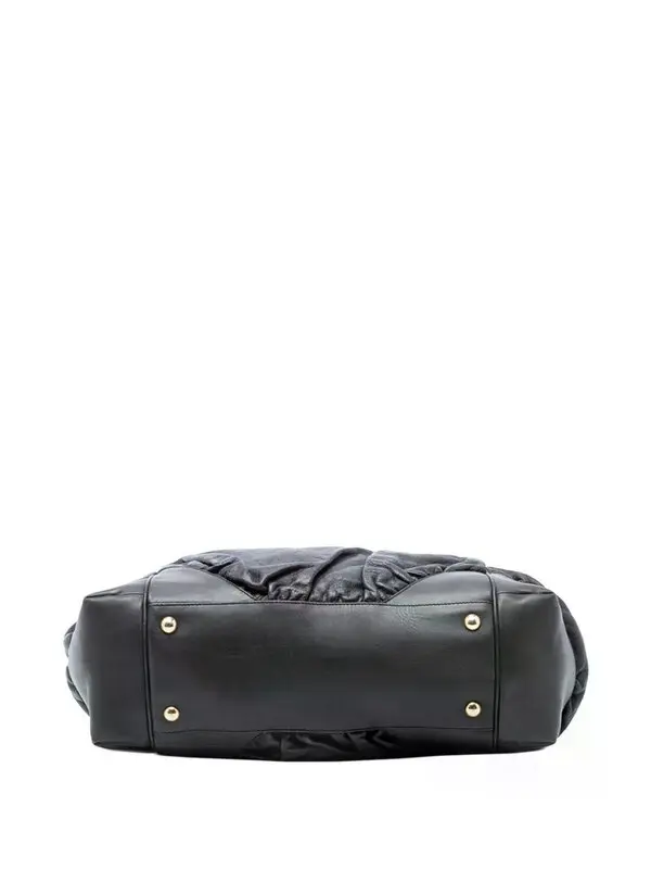 Gucci Embossed Leather Horsebit Full Moon Tote Bag