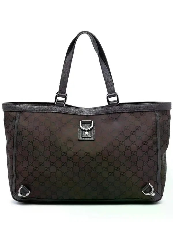 Gucci Gg Nylon Abbey D-ring Tote Bag