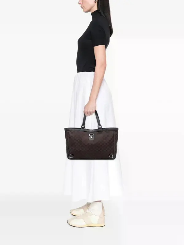Gucci Gg Nylon Abbey D-ring Tote Bag