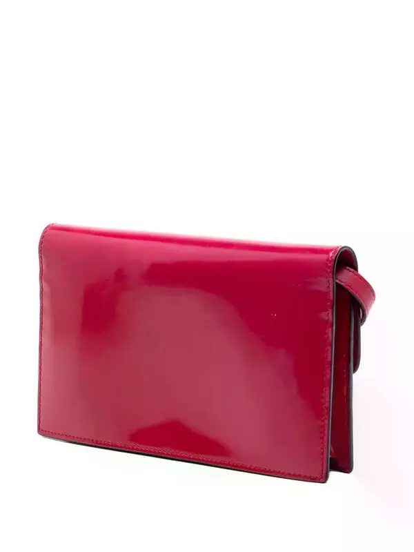 Gucci Leather Interlocking G Dollar Wallet On Chain Crossbody Bag