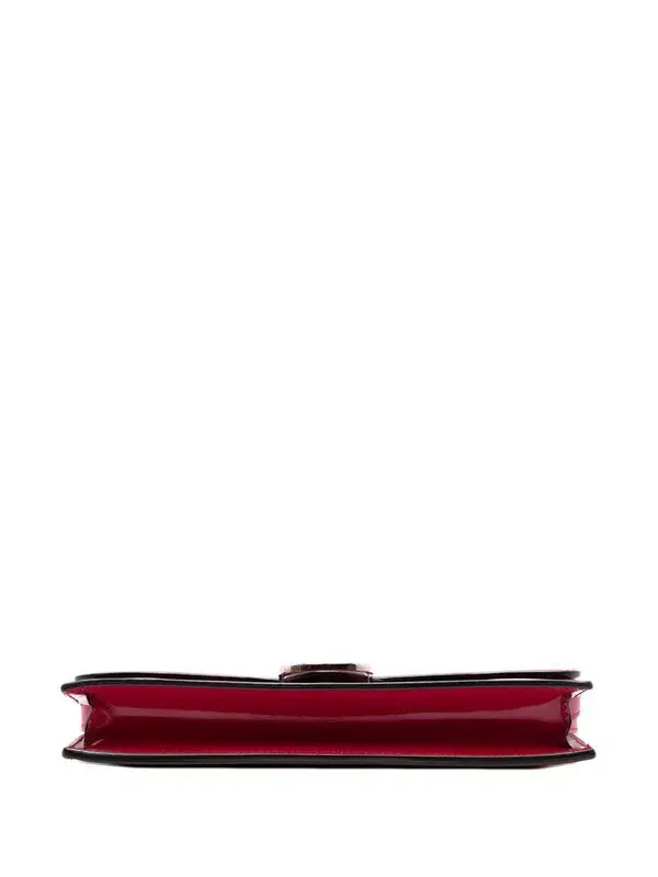 Gucci Leather Interlocking G Dollar Wallet On Chain Crossbody Bag