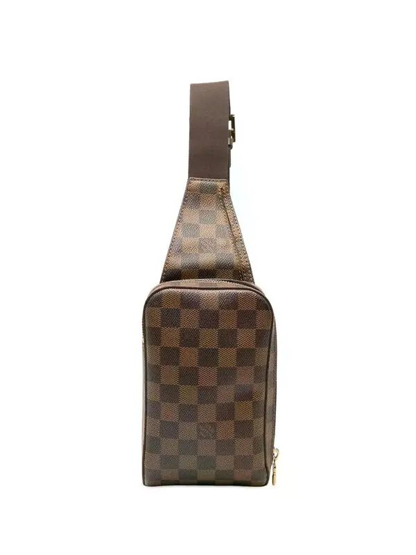 LOUIS VUITTON 2009 Damier Ebene Geronimos Crossbody Bag
